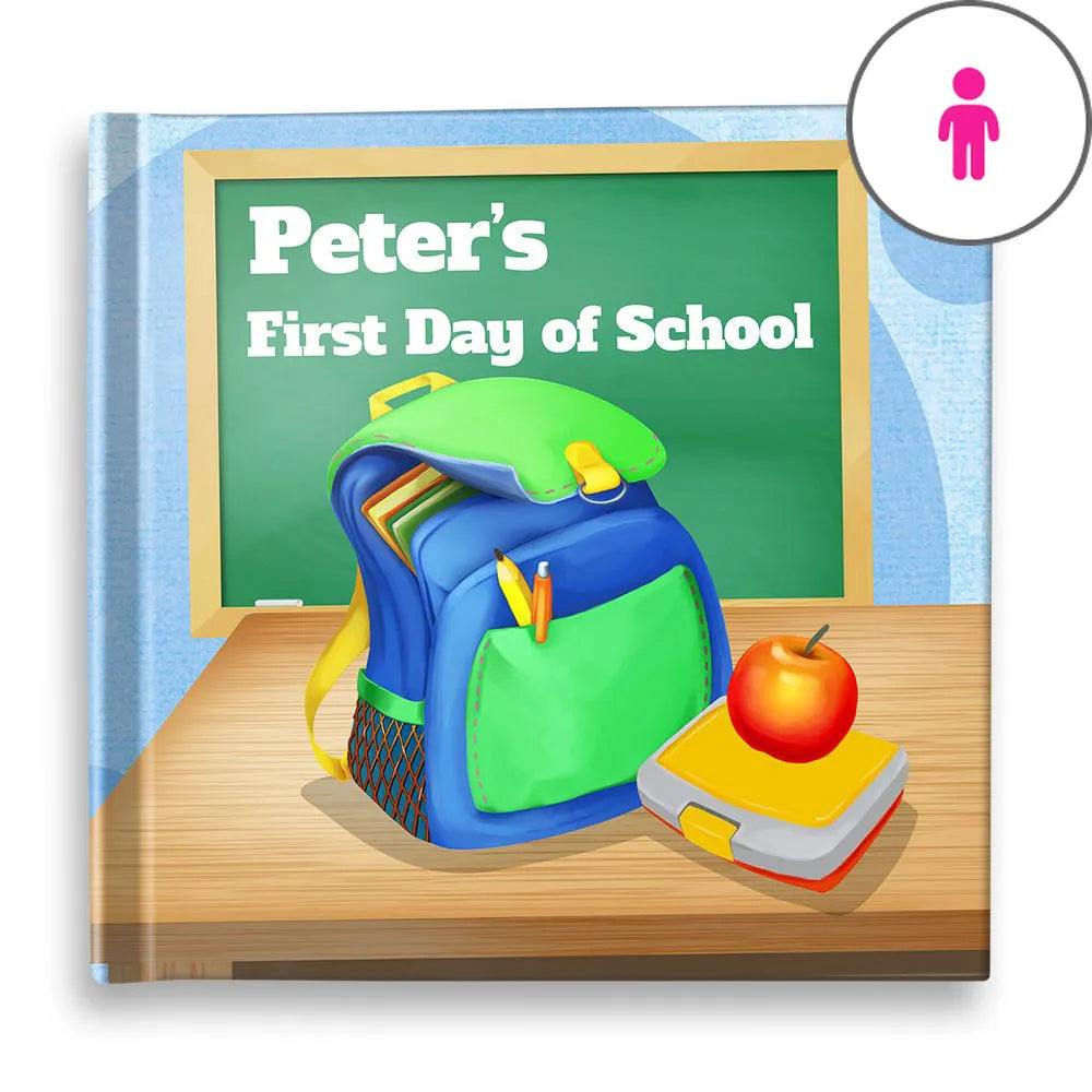 “First Day of School" Personalized Story Book – Dinkleboo US