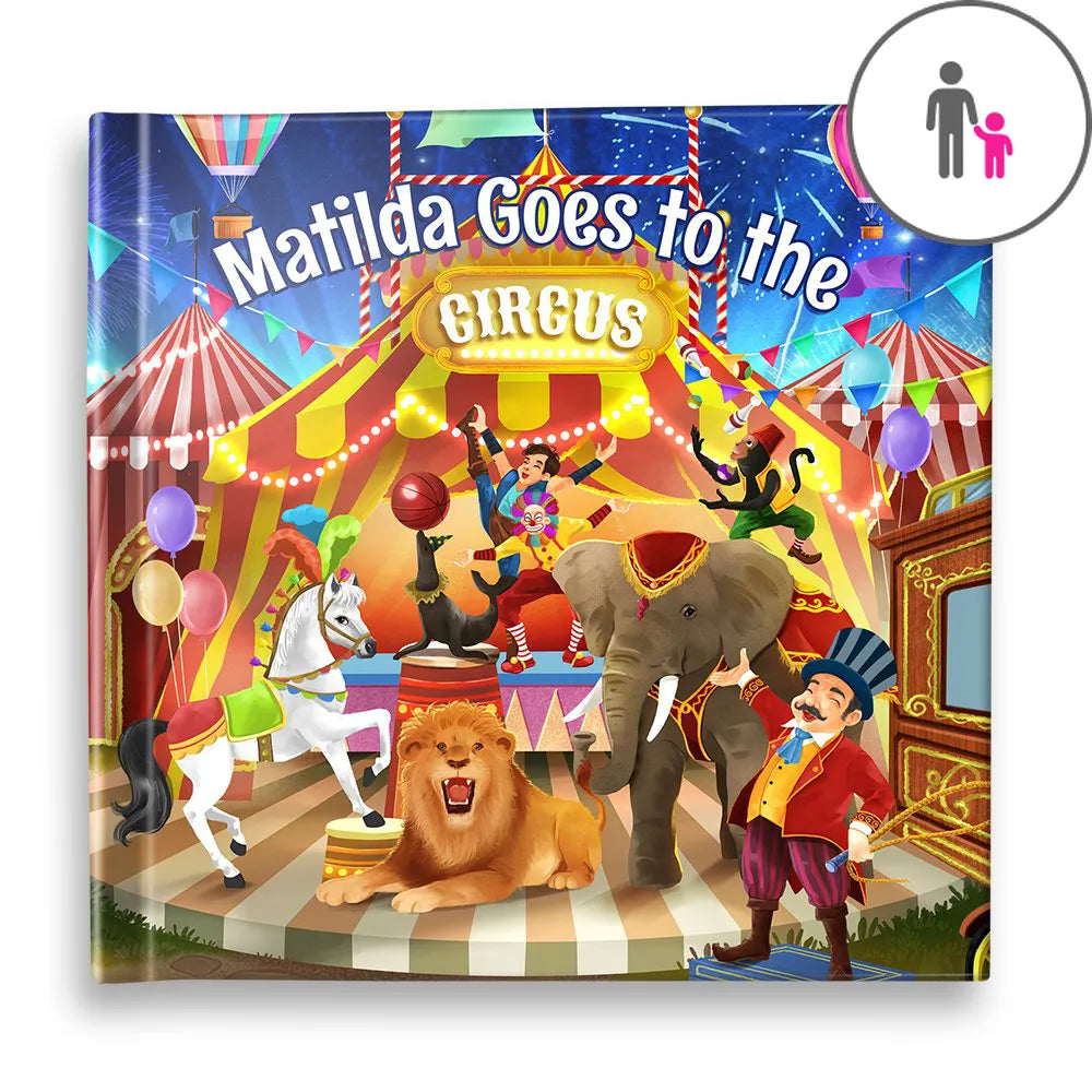 Goes to the Circus Personalized Story Book – Dinkleboo US