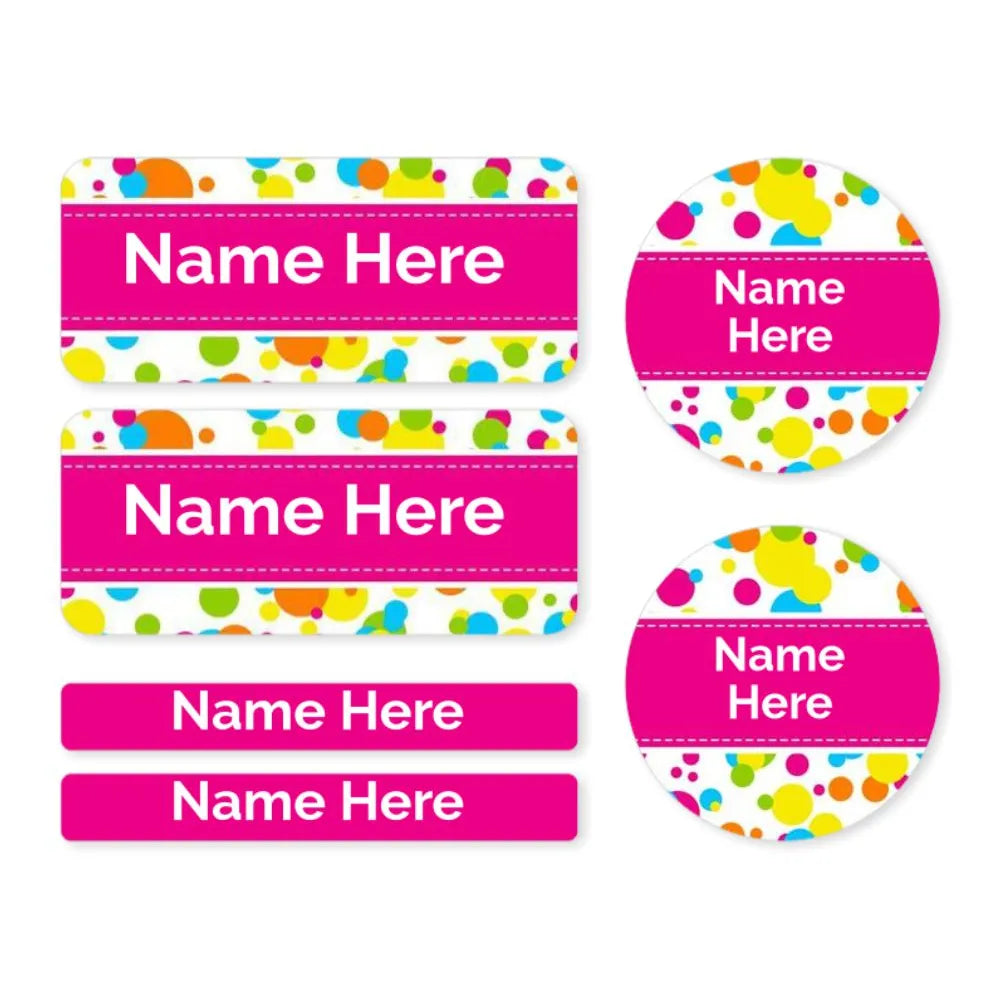 Bubbles Mixed Name Label Pack – Dinkleboo US