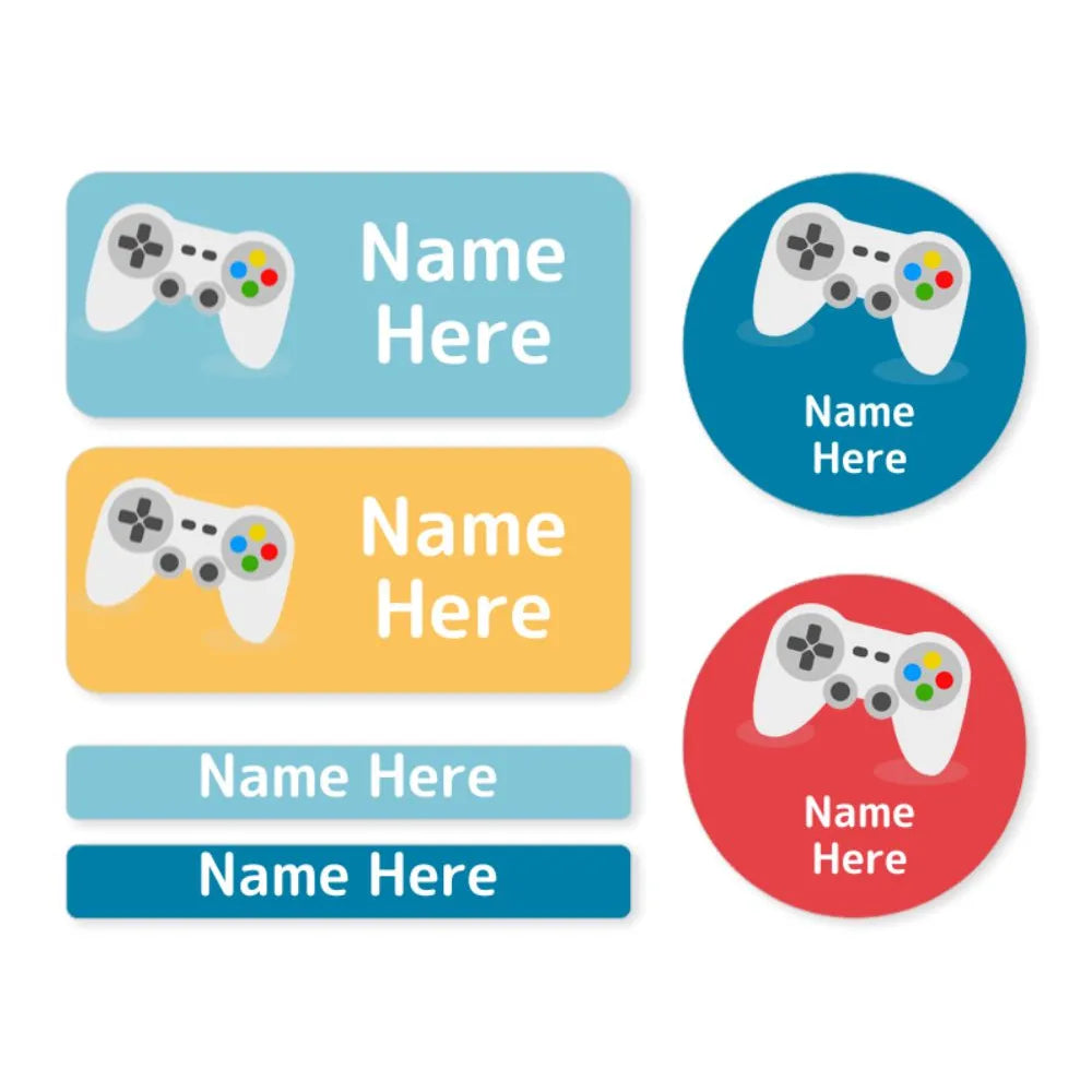 Gaming Mixed Name Label Pack – Dinkleboo US