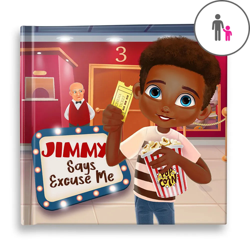 “Says Excuse Me" Personalized Story Book – Dinkleboo US