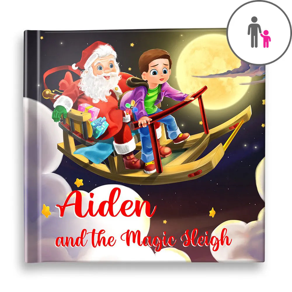 “The Magic Sleigh" Personalized Story Book – Dinkleboo US