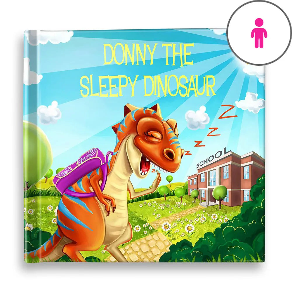 The Sleepy Dinosaur Personalized Children's Book – Dinkleboo US